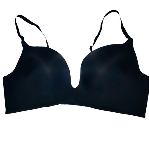 Maidenform Black Satin Soft Cup Full Coverage Bra Size 34C | eBay