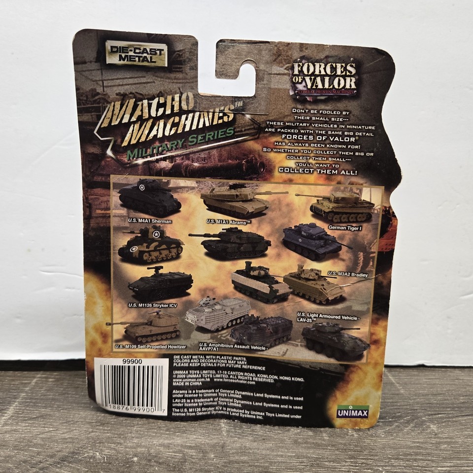 Forces of Valor Macho Machines German Tiger 1 Diecast Army Tank WW2 ...