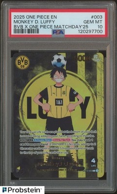 2025 One Piece EN BVB x One Piece Matchday '25 #3 Monkey D. Luffy PSA ...