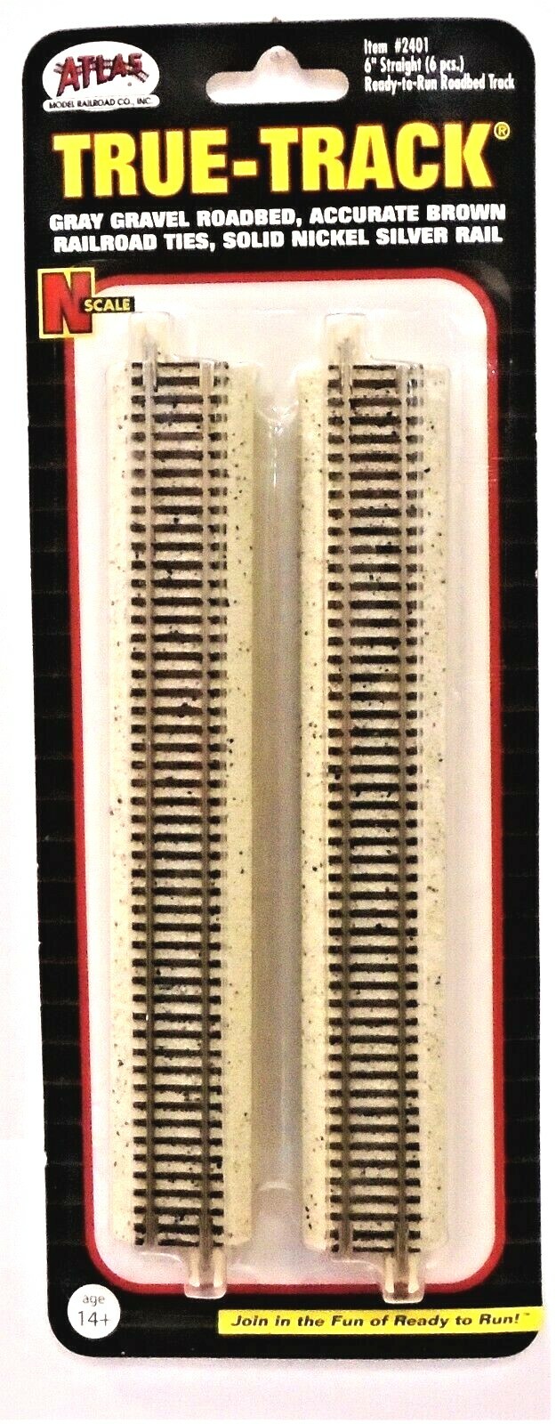 N Scale Atlas True Track 2401 Code 65 6" Straight Track pkg (6) | eBay