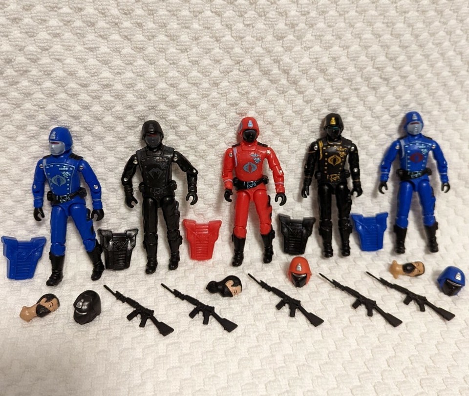 GI Joe Black Major Custom Cobra Crimson Guard Elite Leader Lot ARAH ...