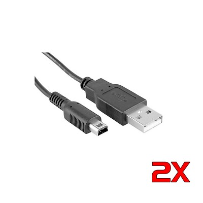 2x lot USB Charger Power Cable Cord Plug for Nintendo 3DS / DSi / DSi ...