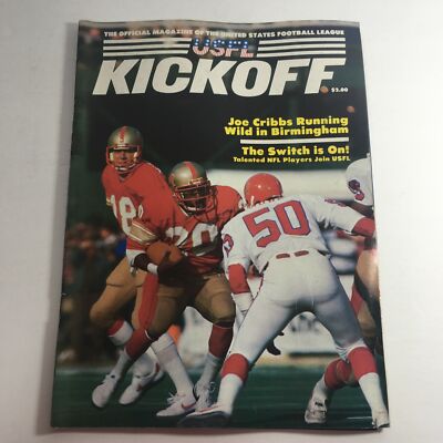VTG USFL Kickoff Official Magazine 1984 Vol. 2 #4 - Joe Cribbs / Brian ...