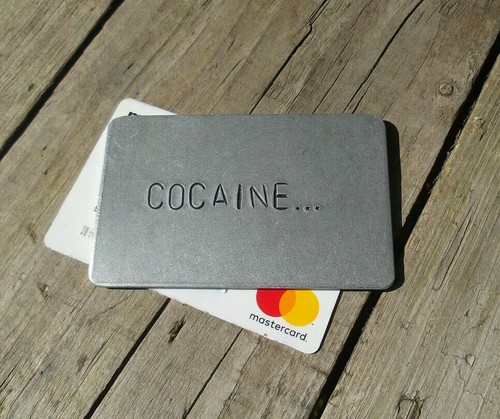 METAL CARD Stag Hen Do Cocaine Drugs Birthday Party Gifts for Him Her ...