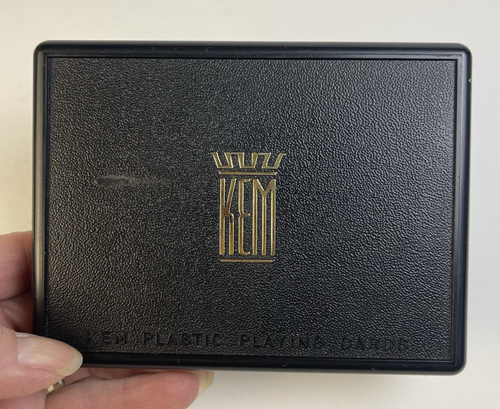 Vintage KEM Double Decks Plastic Playing Cards Case NY USA Complete Set ...