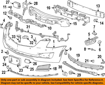 Cadillac GM OEM 15-16 ATS Front Bumper Grille-Absorber 22879654 | eBay