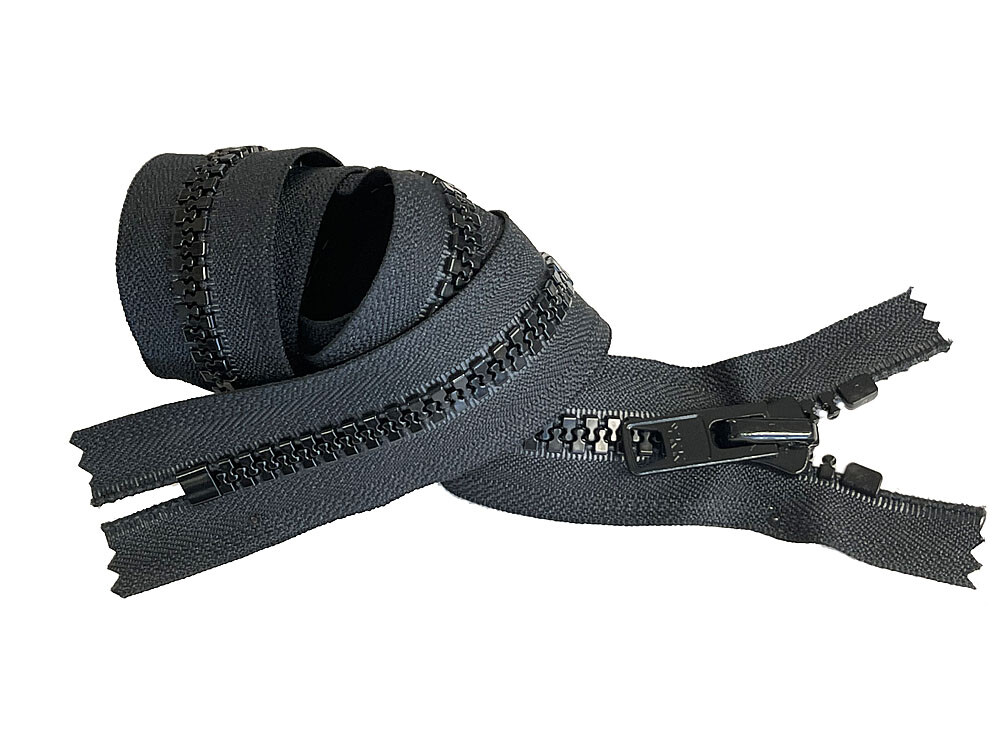 Black Plastic Zipper