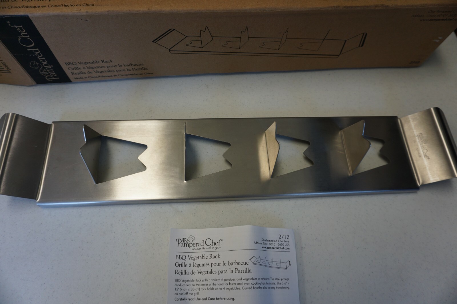 Pampered Chef BBQ Vegetable Rack 2712 New Open Box | eBay
