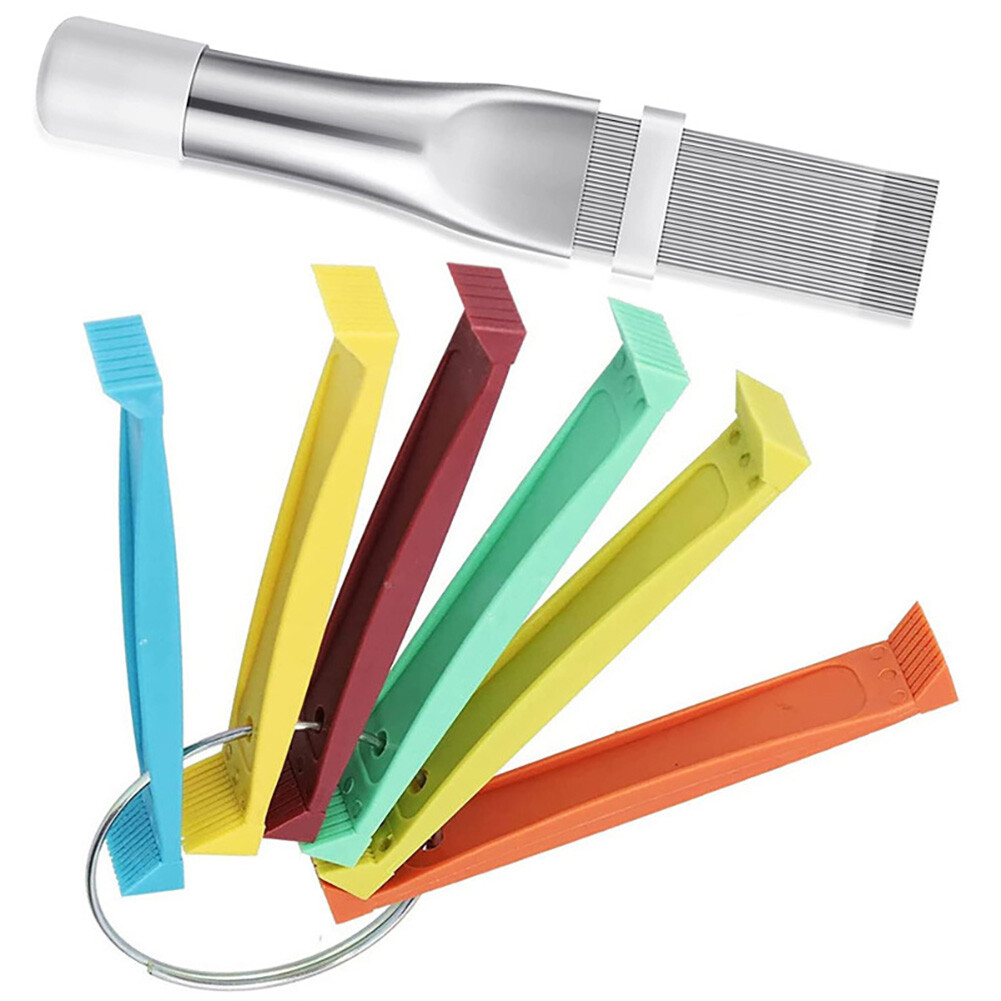 Air Conditioner Fin Cleaning Car Evaporator Condenser Comb Kit (With ...