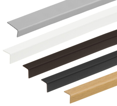 Cezar PVC Plastic Corner 90 Degree Angle Edge Protector Profiles (Large ...