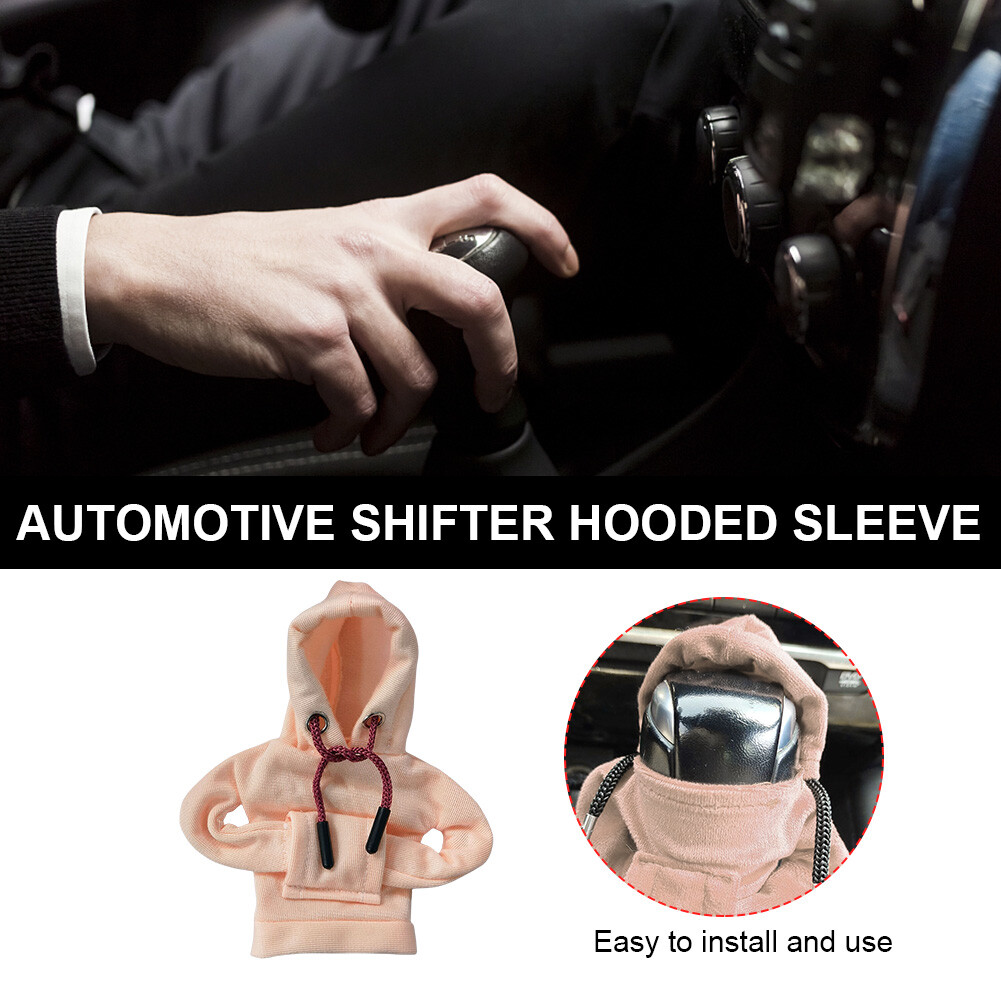 Fashion Hoodie Car Gear Shift Cover Creative Shift Lever Handle Kit ...