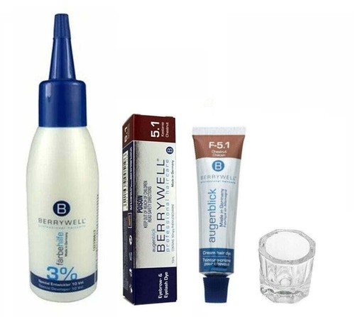 Berrywell Lash Brow Moustache Beard Tint Kit – Chestnut | eBay Australia