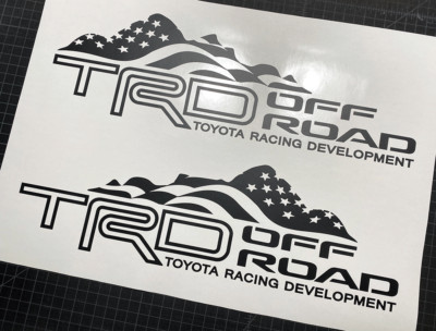 TRD Off Road Flag Mountain Decals Fit Toyota Tacoma Tundra Truck ...