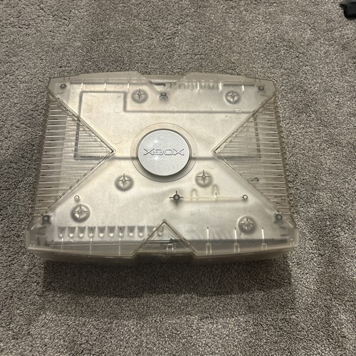 MICROSOFT XBOX ORIGINAL LIMITED EDITION CRYSTAL CLEAR CONSOLE | eBay UK
