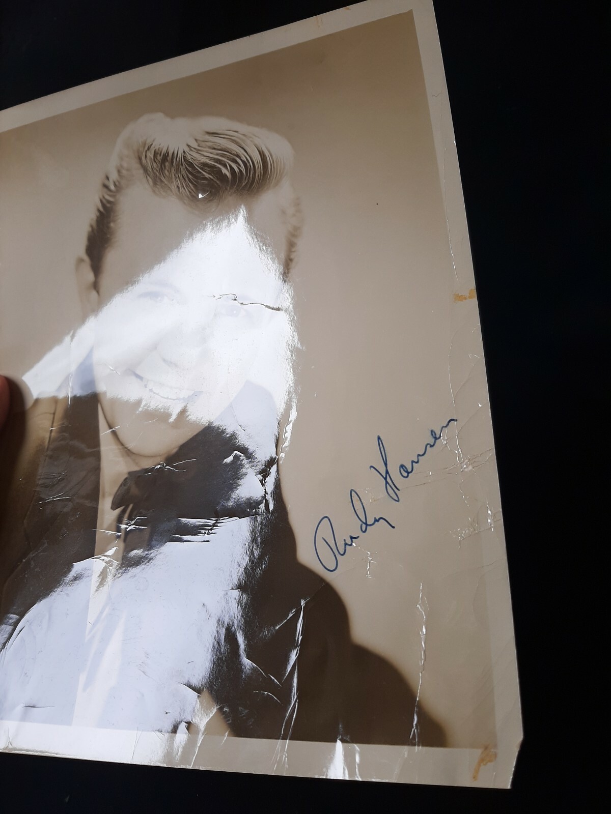 Vintage 1950s Signed Autographed Photograph Rudy Hansen Pop Rock ...