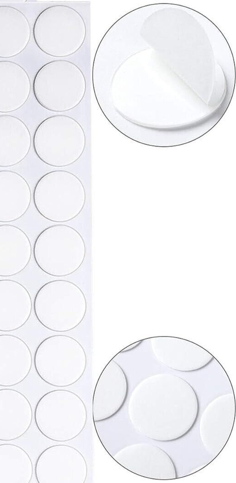 200 Clear Adhesive Dots Removable Two Sided Round Glue for Arts Crafts ...