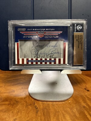 2010 razor sports icons pee wee reese 2/2 Autograph Cut Dodgers Beckett ...