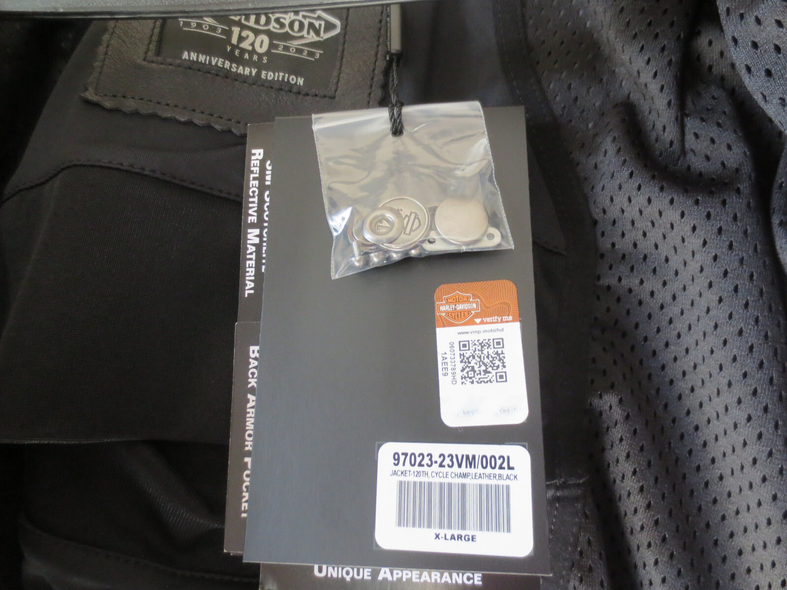 Harley Davidson Leather Jacket 120th Anniversary Cycle Champ 97023 23VM ...