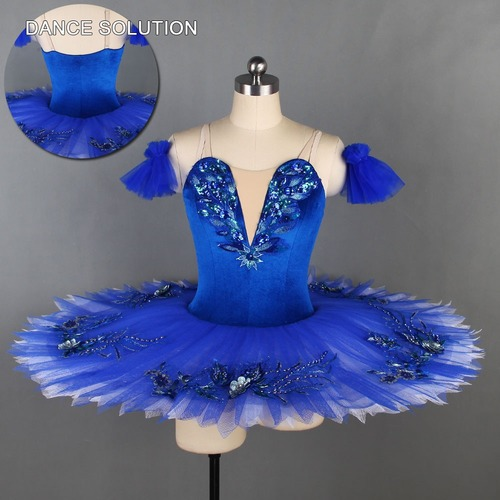 Blue Bird Royal Blue Professional Ballet Dance Tutu Ruffle Edges Dress ...