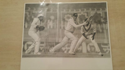 Press Photograph: PAKISTAN v ENGLAND ~ JOHN EMBURY & ASHRAF ALI 2nd ...