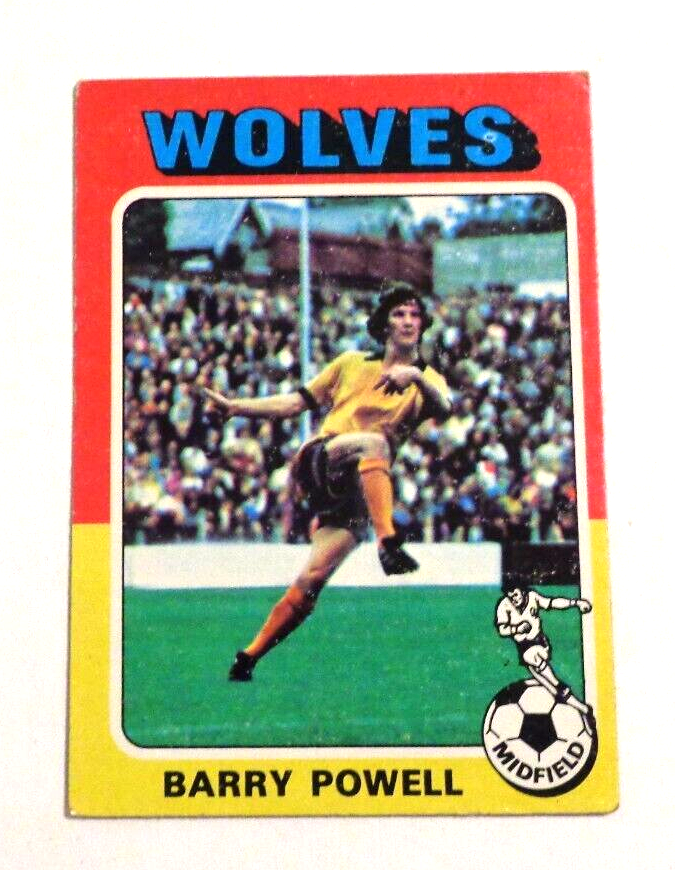 Topps 1975 #167 Wolves/ Wolverhampton - Barry Powell - English Football ...