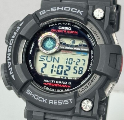 Casio Frogman Men's Black Watch - GWF-1000-1JF 4971850437819 | eBay