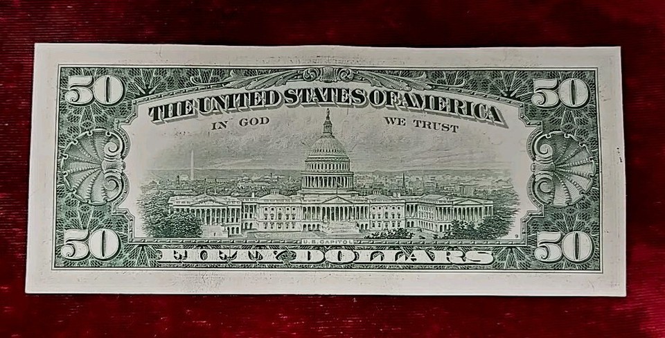 1981 $50 Federal Reserve Note Error Star Note Over Inked Star AU+ | eBay