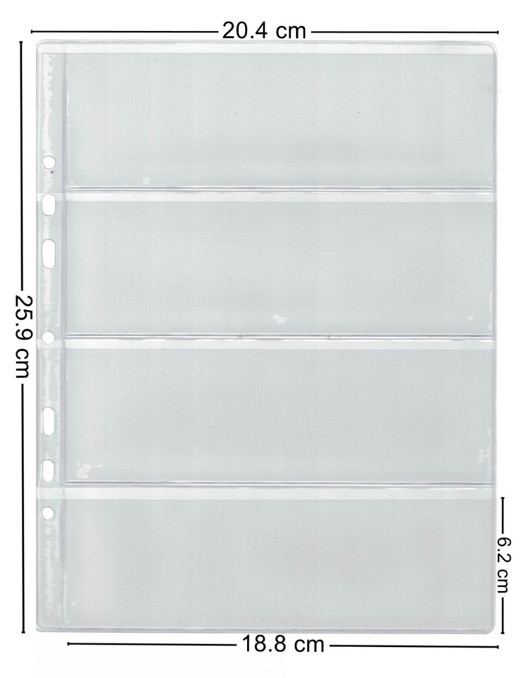 Banknote Album Folder Book Pages Sleeves for Banknotes - Big Choose ...