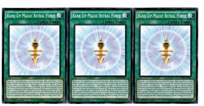 Yugioh- 3X Rank-Up-Magic Astral Force - Common - 1st Edition - WIRA ...