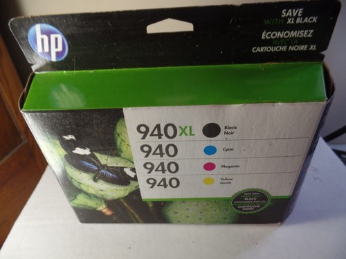 HP 940XL 940 Ink Cartridge Combo Pack Black Cyan Magenta Yellow Exp ...