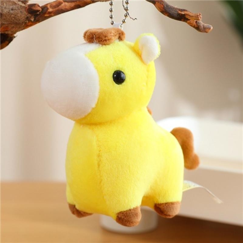 Cartoon Colorful Pony Pendant Keychain Year Of The Horse Mascot Doll ...