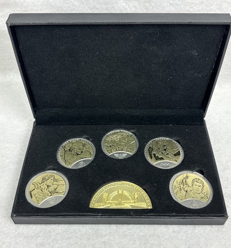 DC Justice League Movie World Coins Set New In Box Batman Wonder Woman ...