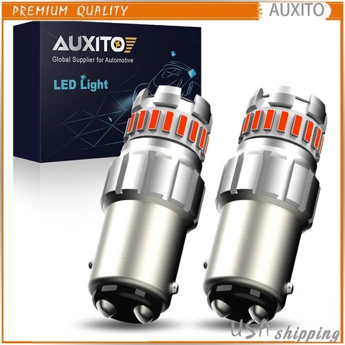 1157 LED Brake Stop Tail Parking Light Bulb Super Bright Pure Red ...