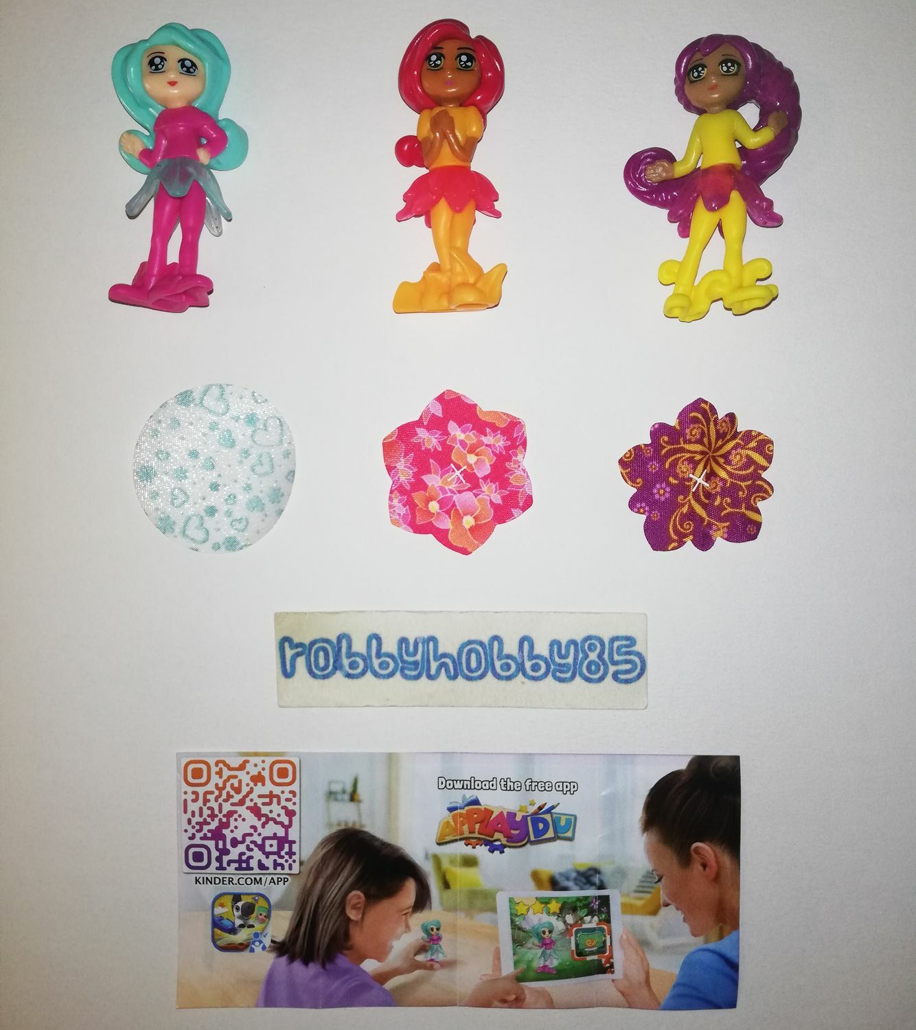 SERIE COMPLETA BAMBOLE MULTI GONNA VV158 - VV160 + 3 BPZ KINDER ITALIA ...