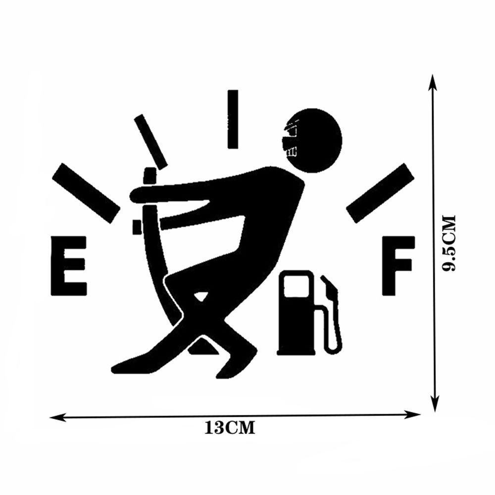 Fuel Tank Identification Fuel Guzzler Decal Gage Empty Sticker Car ...