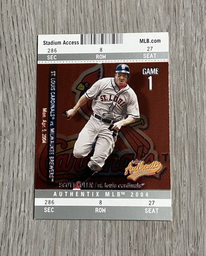 2004 MLB Fleer Authentix Baseball | Scott Rolen | #27 | St. Louis ...