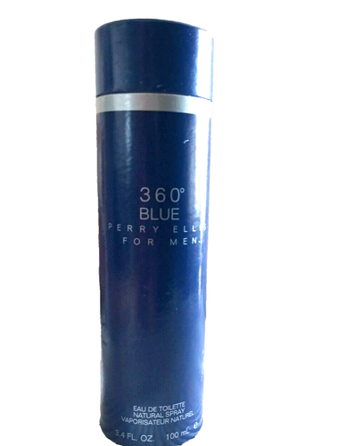 Perry Ellis 360 BLUE-Silver Men Perfume Spray3.4oz Original ...