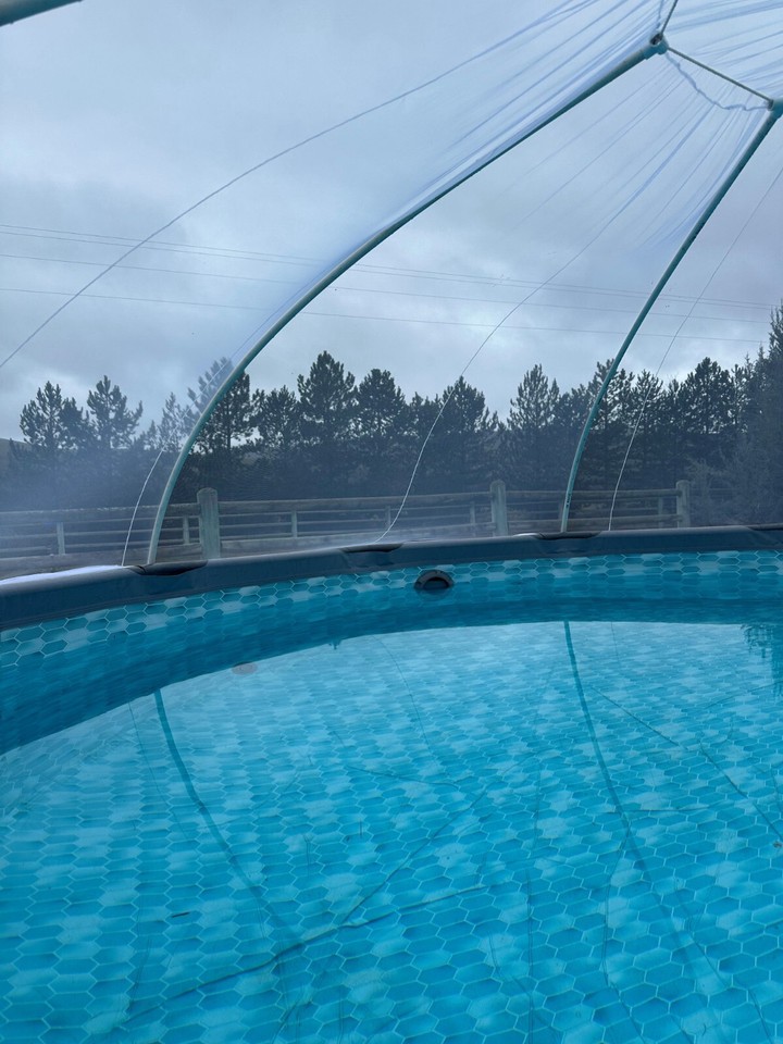 FLEXNET DOME Pool Net Covered Dome for 16’ to 18’ Diameter Above Ground ...
