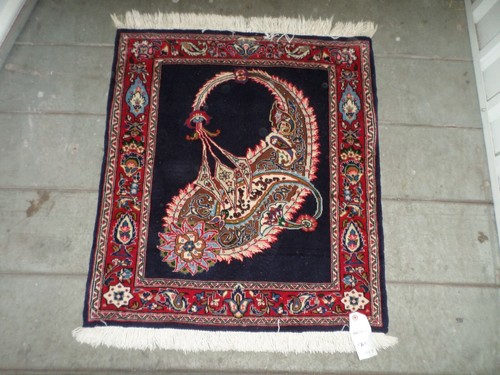 SUPER HAND KNOTTED ORIENTAL PERSIANN SAROUKH WOOL RUG 2' 2" X 2' 5" SKU ...