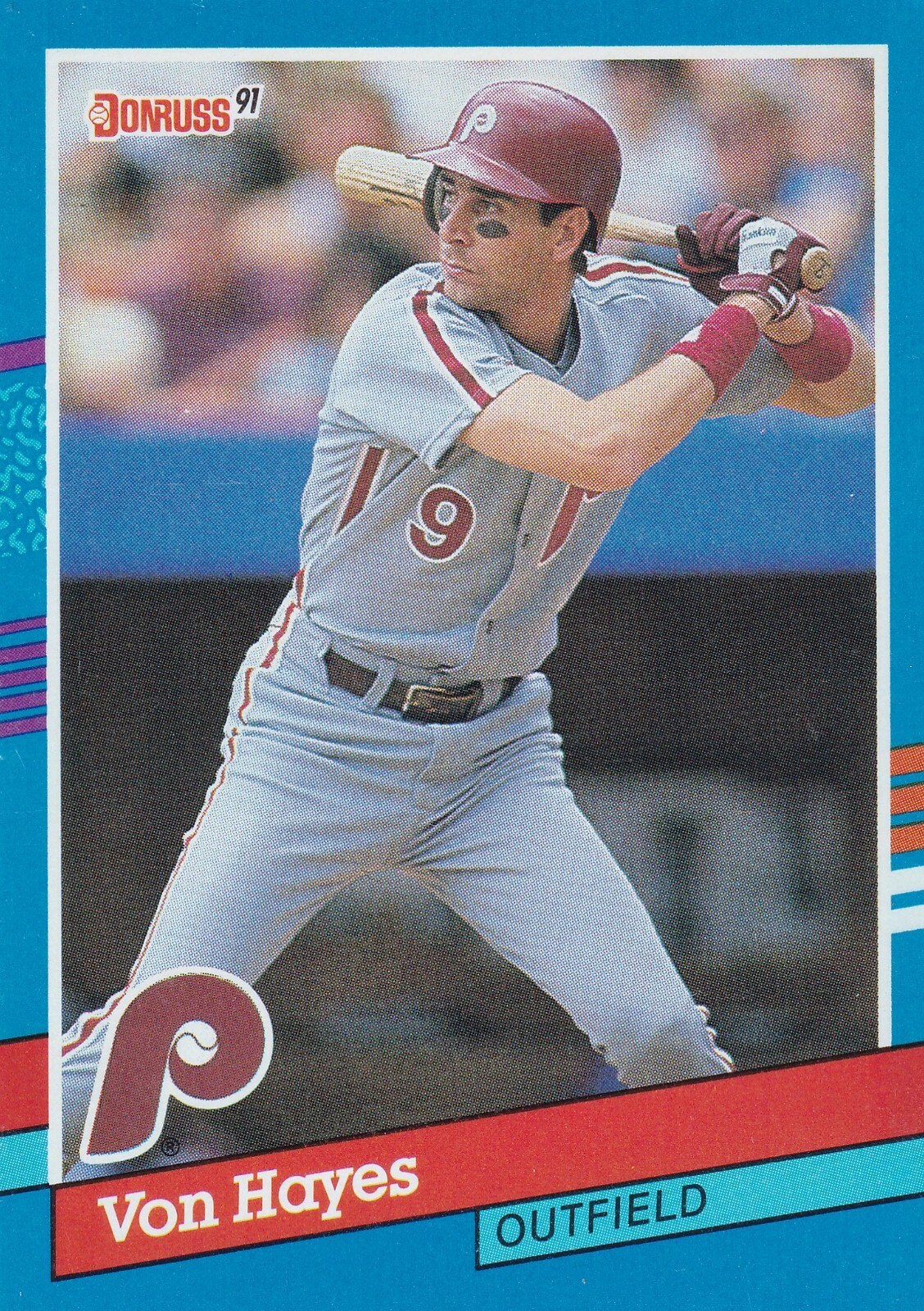 1991 Donruss #222 Von Hayes Philadelphia Phillies + (Yes 3 Free Mystery ...