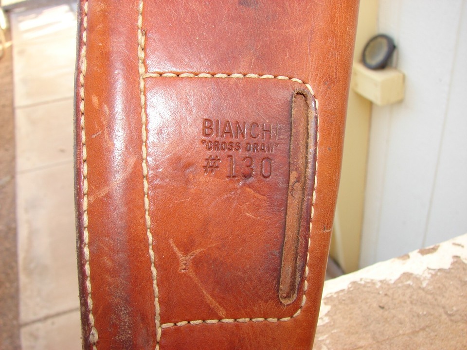 Vintage Bianchi Cross Draw #130 Leather Gun Holster | eBay