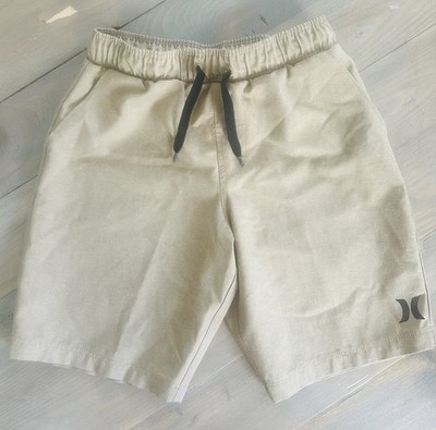 Hurley Shorts Boys Size Medium Beige Drawstring Elastic Waist Beach ...