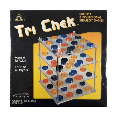 J.A. Lance Company Board Game Tri Chek Box VG/EX 28215700010| eBay
