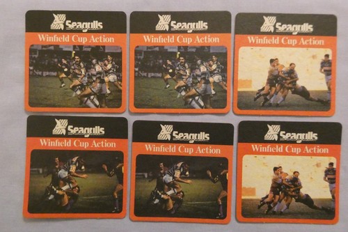 VINTAGE ASSORTED RUGBY LEAGUE WINFIELD CUP CLUB DRINK BEER COASTERS ...