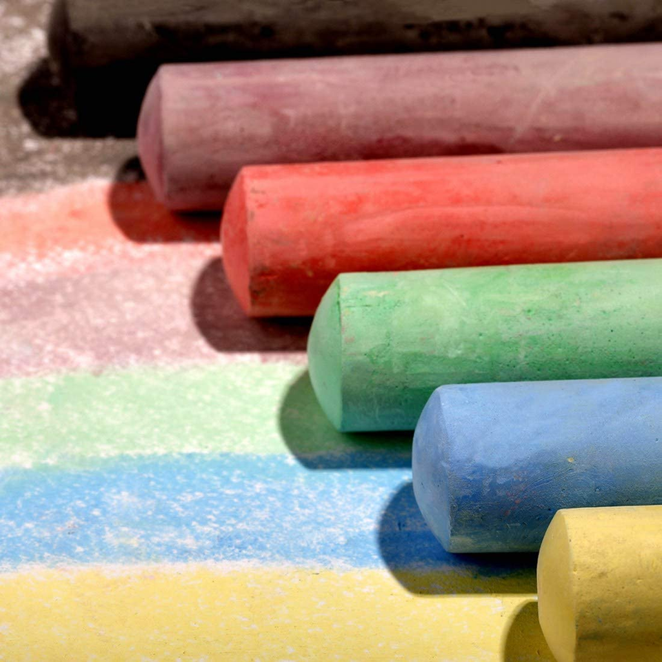 Feela Sidewalk Chalk, 144 Pack 18 Colors Sidewalk Chalk Set for Kids Jumbo Chalk | eBay