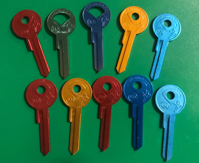 Cole National Aluminum key blanks H26 set of 10 locksmith [k] | eBay