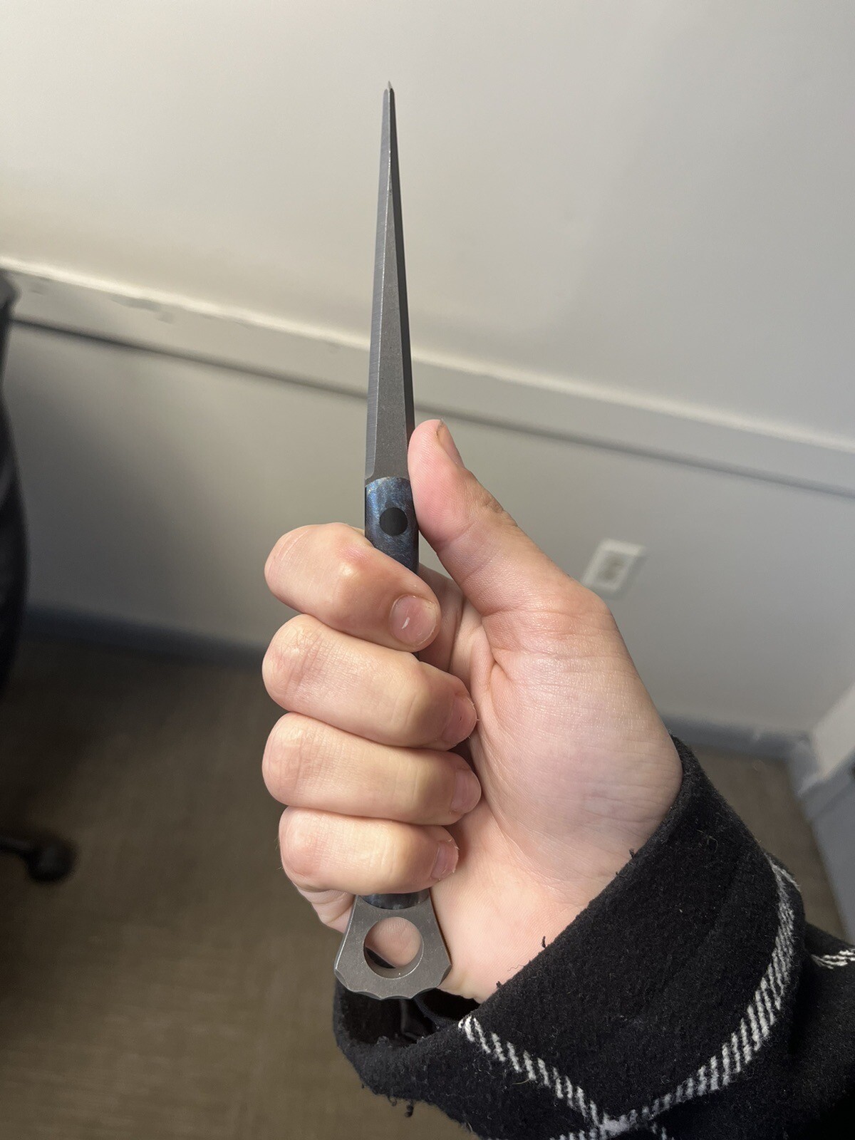 Half Face Blades Custom Cardiac Spike Burl Handles Rock Work Extra Rare ...