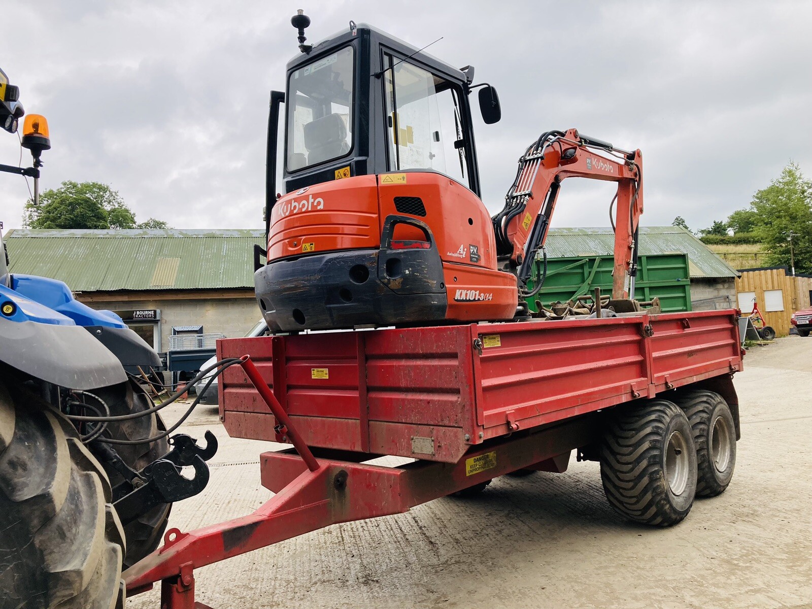 8T & 10T DROPSIDE TIPPING TRAILER , Dump trailer , tractor ,jcb,digger ...