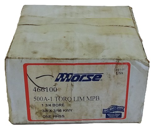 Morse 466100 500A-1 TL MPB 7/8 Torque Limiter | eBay