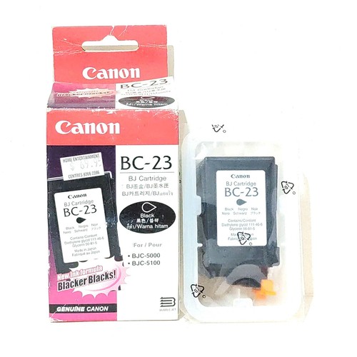 1x Genuine Canon BJ Cartridge BC 23 Ink Cartridges BJC-5000, BJC 5100 ...